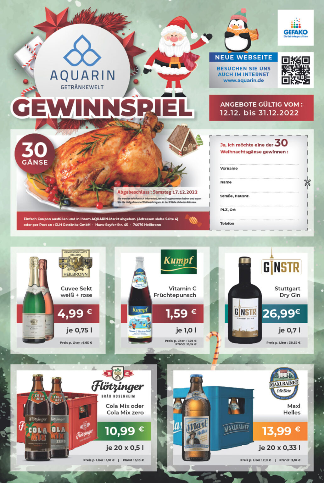 AQUARIN Getränkewelt | Ihr Getränkemarkt mit Service